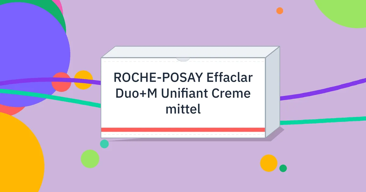 Symbolbild: Packung mit der Aufschrift ROCHE-POSAY Effaclar Duo+M Unifiant Creme mittel (PZN 19339793) – Verfügbarkeit und Bezug in Apotheken in Frankfurt am Main