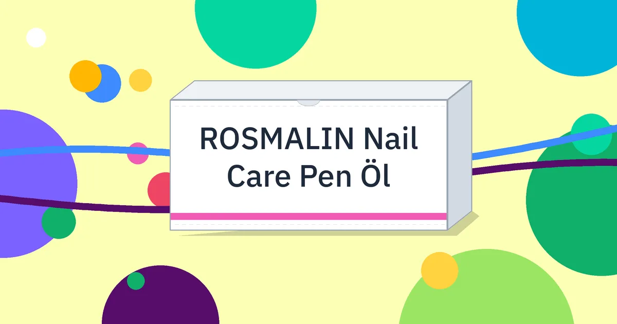 Symbolbild: Packung mit der Aufschrift ROSMALIN Nail Care Pen Öl (PZN 20194360) – Verfügbarkeit und Bezug in Apotheken in Frankfurt am Main