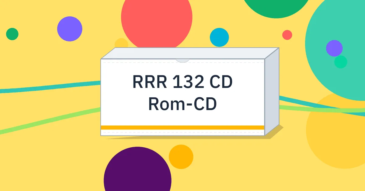 Symbolbild: Packung mit der Aufschrift RRR 132 CD Rom-CD (PZN 05975692) – Verfügbarkeit und Bezug in Apotheken in Frankfurt am Main