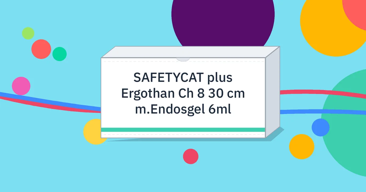 Symbolbild: Packung mit der Aufschrift SAFETYCAT plus Ergothan Ch 8 30 cm m.Endosgel 6ml (PZN 14213969) – Verfügbarkeit und Bezug in Apotheken in Frankfurt am Main
