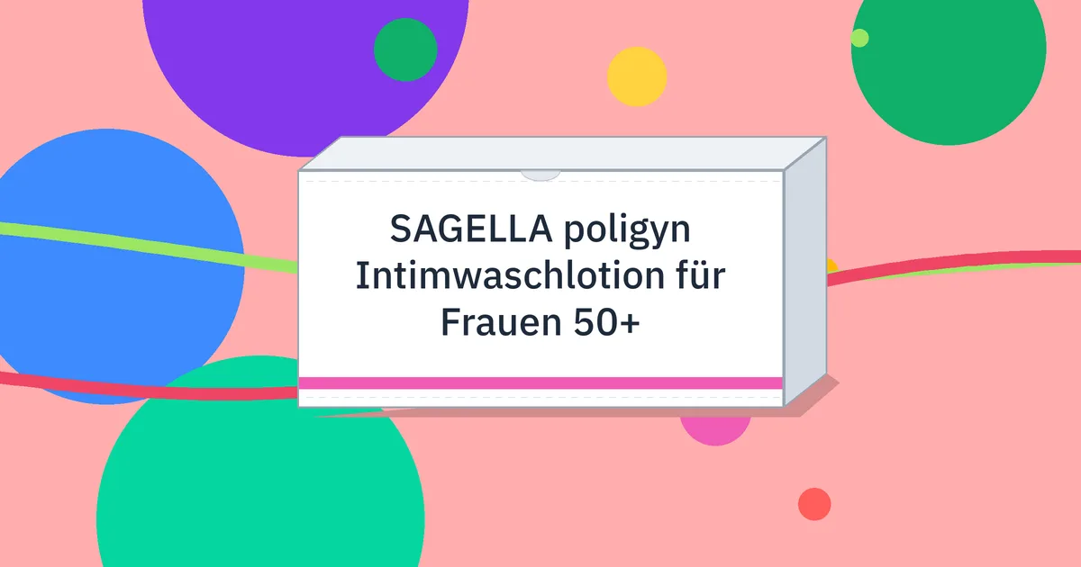 Symbolbild: Packung mit der Aufschrift SAGELLA poligyn Intimwaschlotion für Frauen 50+ (PZN 09932544) – Verfügbarkeit und Bezug in Apotheken in Frankfurt am Main