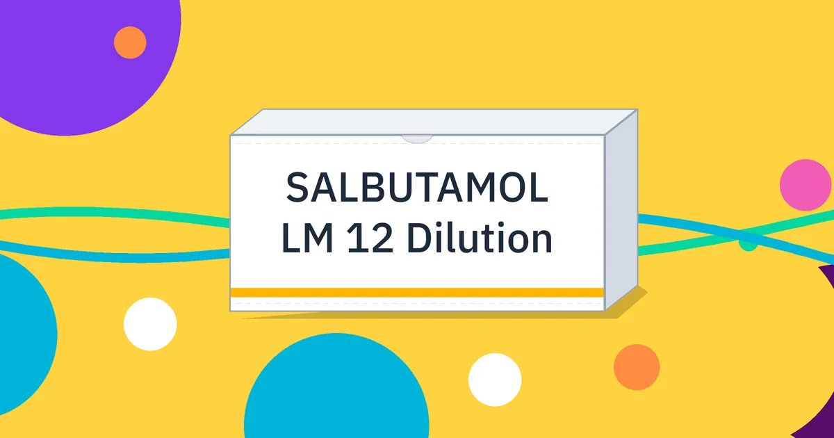 Symbolbild: Packung mit der Aufschrift SALBUTAMOL LM 12 Dilution (PZN 13177177) – Verfügbarkeit und Bezug in Apotheken in Frankfurt am Main