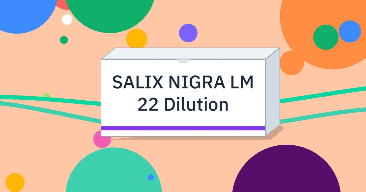 Symbolbild: Packung mit der Aufschrift SALIX NIGRA LM 22 Dilution (PZN 13178219) – Verfügbarkeit und Bezug in Apotheken in Frankfurt am Main