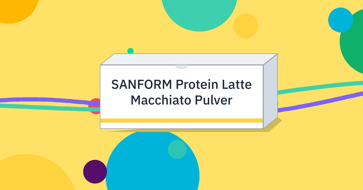 Symbolbild: Packung mit der Aufschrift SANFORM Protein Latte Macchiato Pulver (PZN 02227682) – Verfügbarkeit und Bezug in Apotheken in Frankfurt am Main