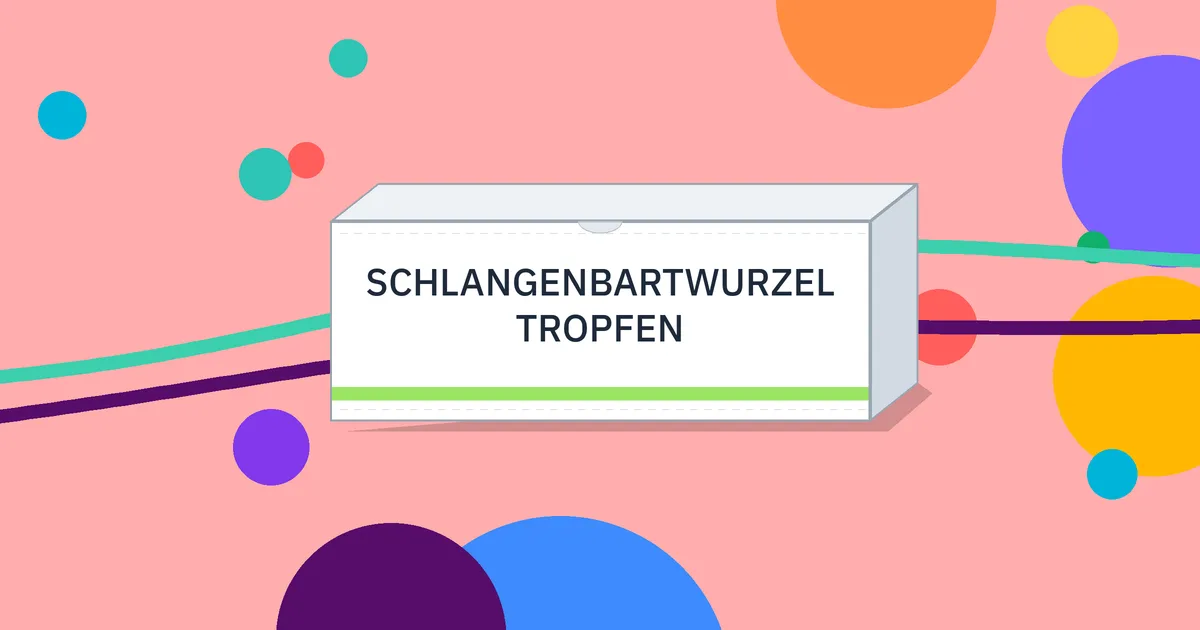Symbolbild: Packung mit der Aufschrift SCHLANGENBARTWURZEL TROPFEN (PZN 14283059) – Verfügbarkeit und Bezug in Apotheken in Frankfurt am Main
