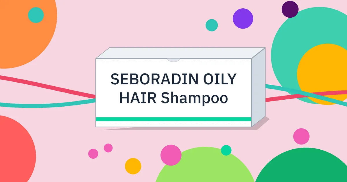 Symbolbild: Packung mit der Aufschrift SEBORADIN OILY HAIR Shampoo (PZN 18402437) – Verfügbarkeit und Bezug in Apotheken in Frankfurt am Main