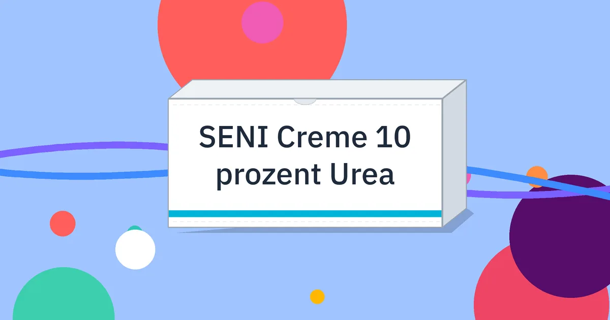 Symbolbild: Packung mit der Aufschrift SENI Creme 10 prozent Urea (PZN 12393358) – Verfügbarkeit und Bezug in Apotheken in Frankfurt am Main