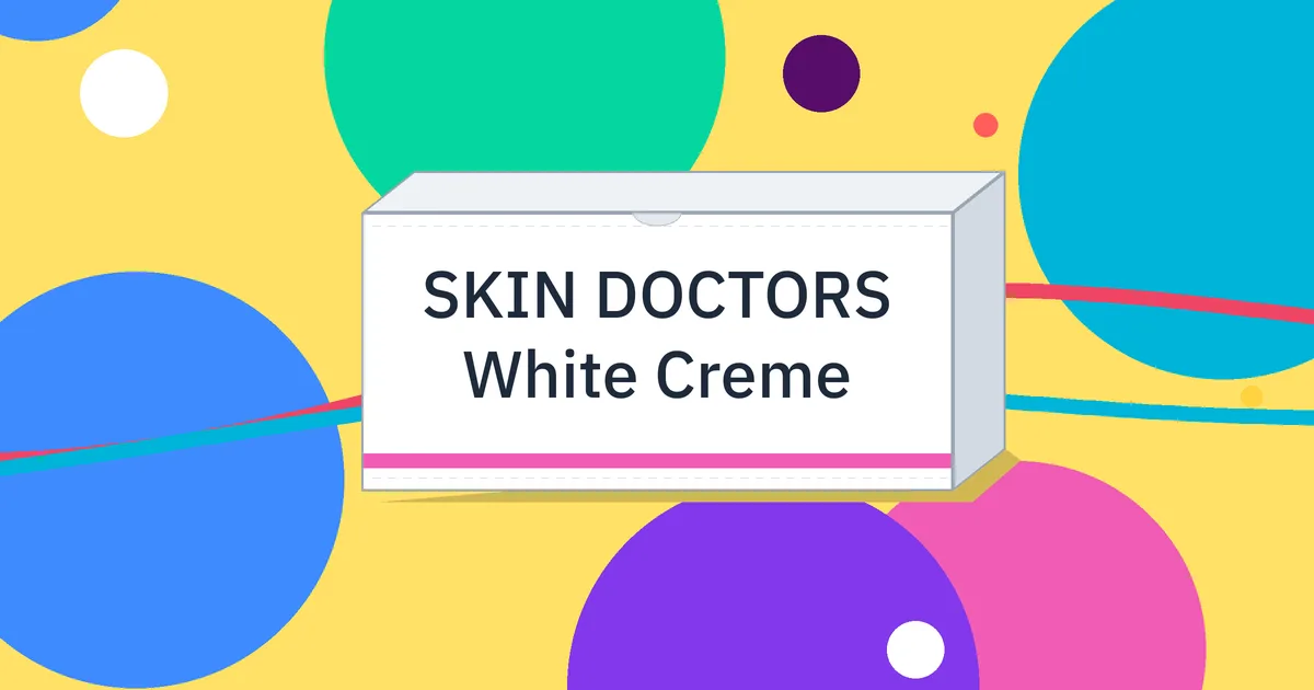 Symbolbild: Packung mit der Aufschrift SKIN DOCTORS White Creme (PZN 09087876) – Verfügbarkeit und Bezug in Apotheken in Frankfurt am Main