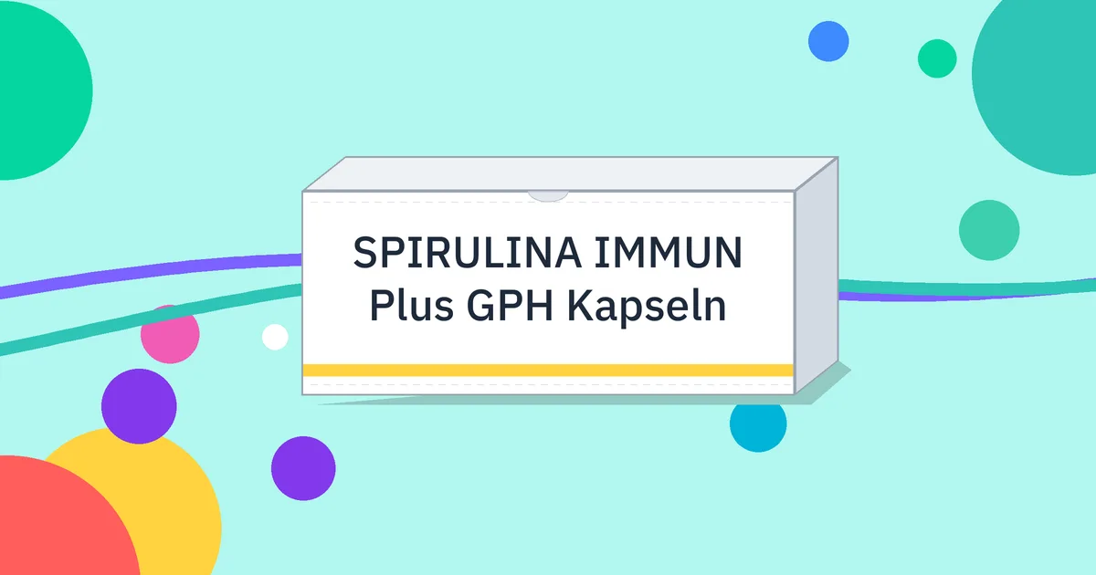 Symbolbild: Packung mit der Aufschrift SPIRULINA IMMUN Plus GPH Kapseln (PZN 20856944) – Verfügbarkeit und Bezug in Apotheken in Frankfurt am Main