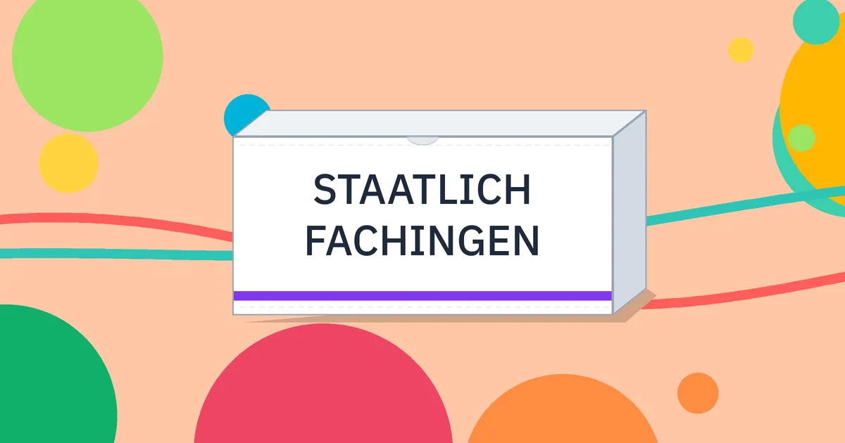 Symbolbild: Packung mit der Aufschrift STAATLICH FACHINGEN (PZN 03059005) – Verfügbarkeit und Bezug in Apotheken in Frankfurt am Main