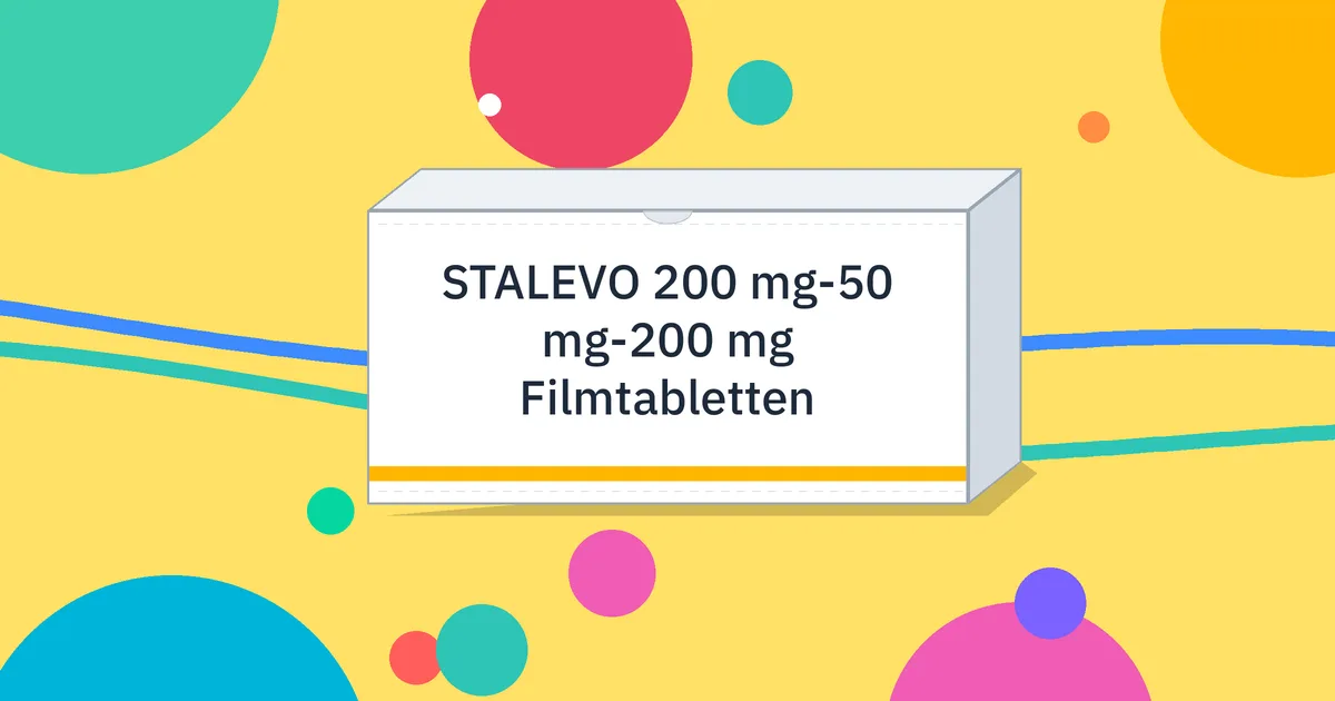 Symbolbild: Packung mit der Aufschrift STALEVO 200 mg-50 mg-200 mg Filmtabletten (PZN 06908284) – Verfügbarkeit und Bezug in Apotheken in Frankfurt am Main