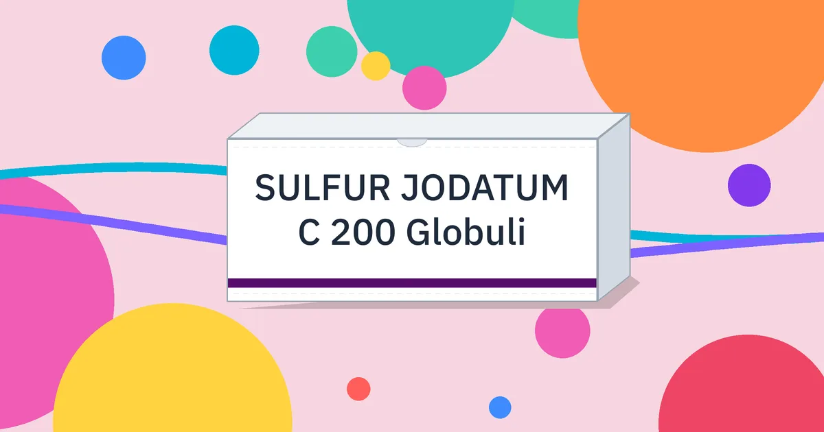 Symbolbild: Packung mit der Aufschrift SULFUR JODATUM C 200 Globuli (PZN 16696653) – Verfügbarkeit und Bezug in Apotheken in Frankfurt am Main