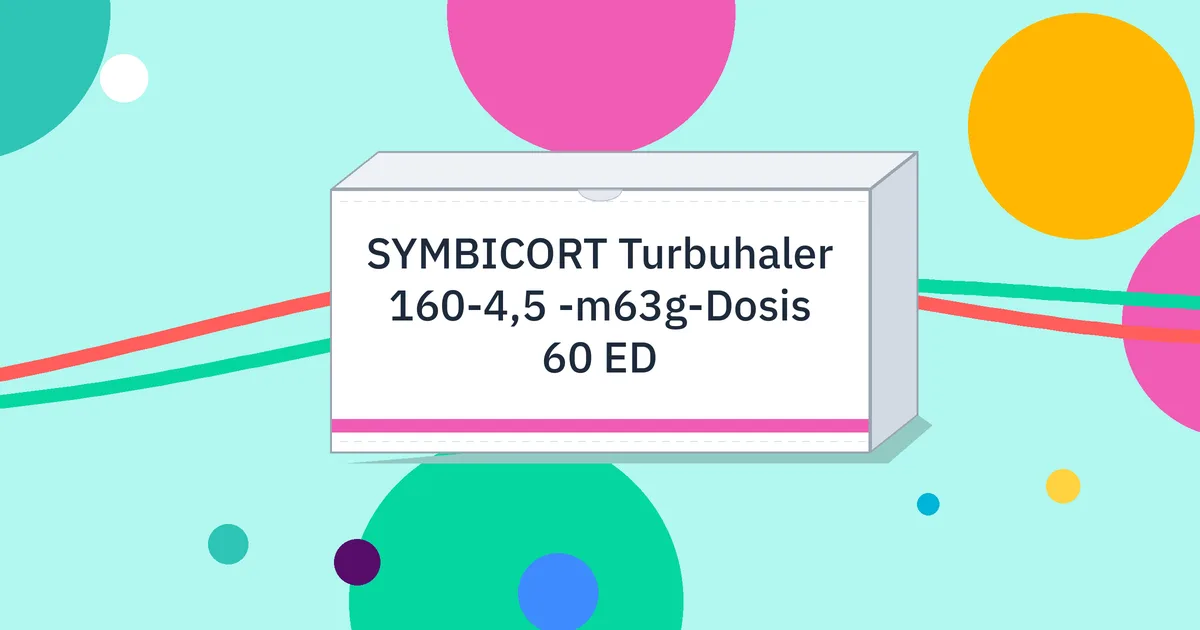 Symbolbild: Packung mit der Aufschrift SYMBICORT Turbuhaler 160-4,5 -m63g-Dosis 60 ED (PZN 07665984) – Verfügbarkeit und Bezug in Apotheken in Frankfurt am Main