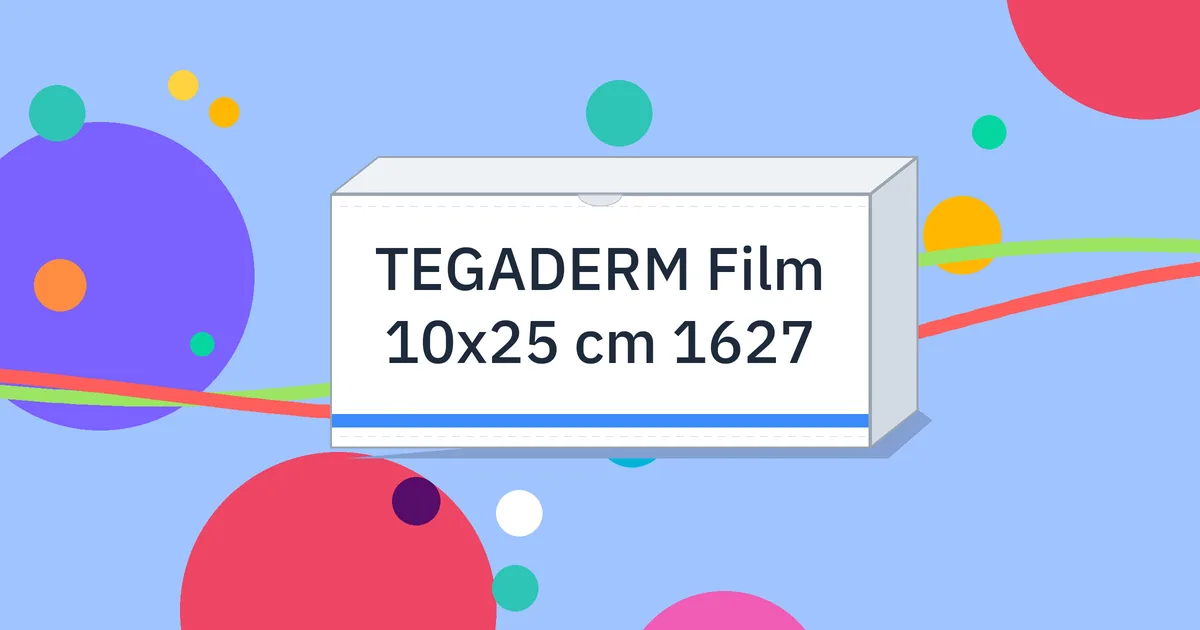Symbolbild: Packung mit der Aufschrift TEGADERM Film 10x25 cm 1627 (PZN 02100361) – Verfügbarkeit und Bezug in Apotheken in Frankfurt am Main