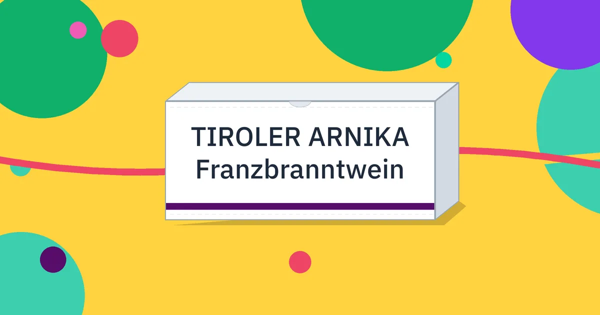 Symbolbild: Packung mit der Aufschrift TIROLER ARNIKA Franzbranntwein (PZN 13333803) – Verfügbarkeit und Bezug in Apotheken in Frankfurt am Main
