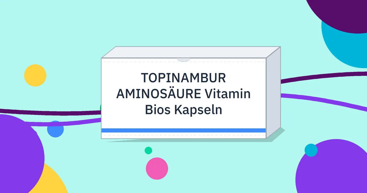 Symbolbild: Packung mit der Aufschrift TOPINAMBUR AMINOSÄURE Vitamin Bios Kapseln (PZN 05995482) – Verfügbarkeit und Bezug in Apotheken in Frankfurt am Main