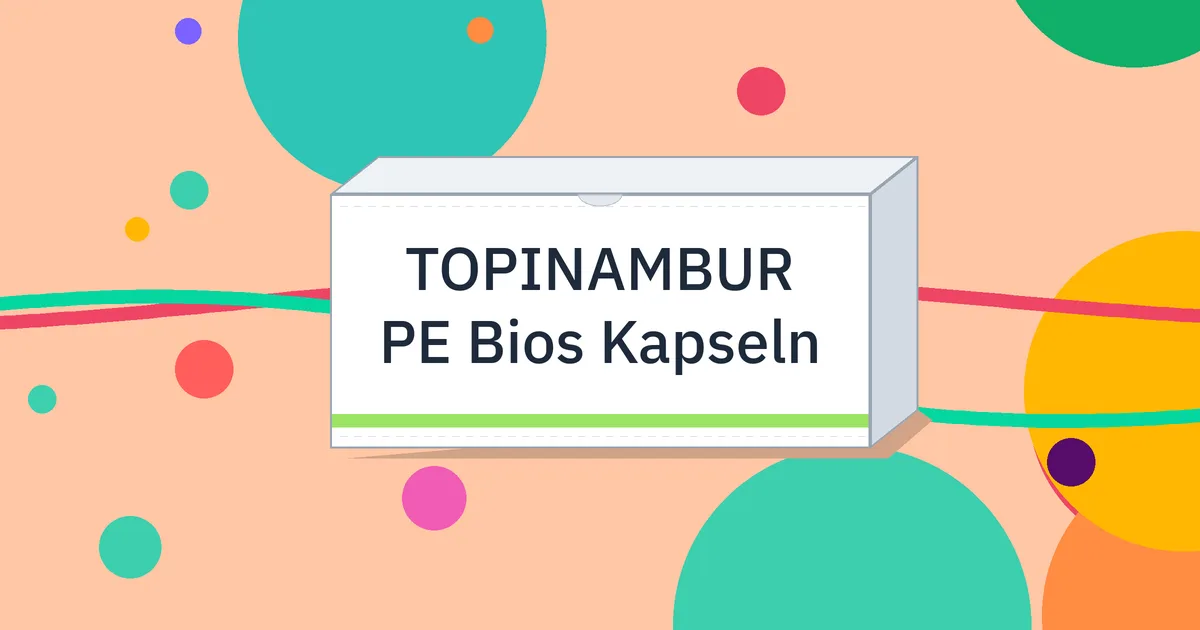 Symbolbild: Packung mit der Aufschrift TOPINAMBUR PE Bios Kapseln (PZN 00865409) – Verfügbarkeit und Bezug in Apotheken in Frankfurt am Main