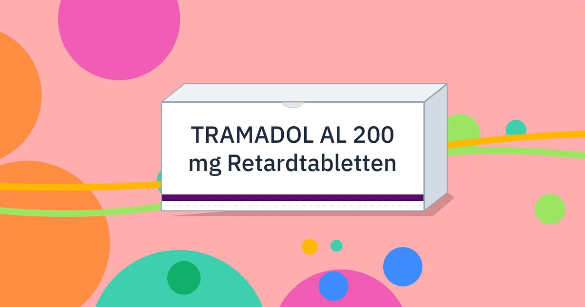 Symbolbild: Packung mit der Aufschrift TRAMADOL AL 200 mg Retardtabletten (PZN 02766054) – Verfügbarkeit und Bezug in Apotheken in Frankfurt am Main