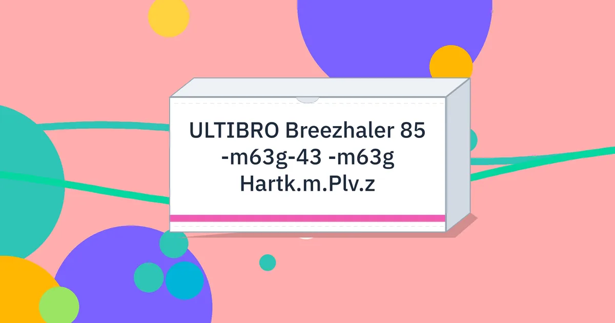 Symbolbild: Packung mit der Aufschrift ULTIBRO Breezhaler 85 -m63g-43 -m63g Hartk.m.Plv.z (PZN 04857714) – Verfügbarkeit und Bezug in Apotheken in Frankfurt am Main