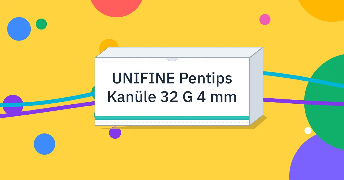 Symbolbild: Packung mit der Aufschrift UNIFINE Pentips Kanüle 32 G 4 mm (PZN 05025051) – Verfügbarkeit und Bezug in Apotheken in Frankfurt am Main