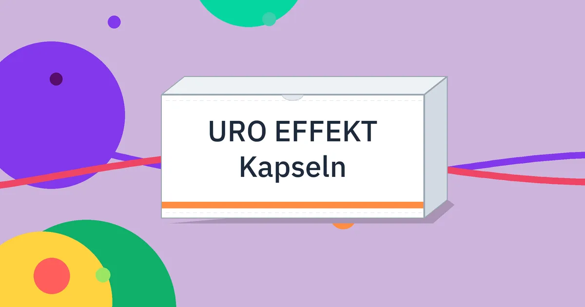 Symbolbild: Packung mit der Aufschrift URO EFFEKT Kapseln (PZN 18135798) – Verfügbarkeit und Bezug in Apotheken in Frankfurt am Main