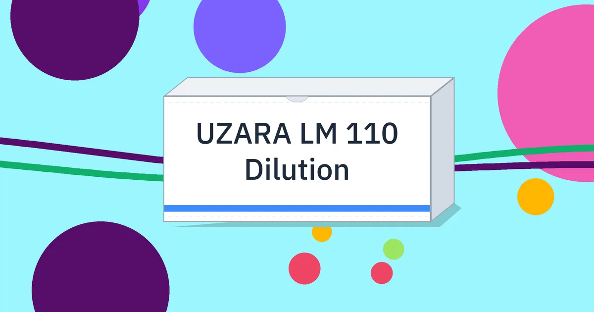 Symbolbild: Packung mit der Aufschrift UZARA LM 110 Dilution (PZN 13260464) – Verfügbarkeit und Bezug in Apotheken in Frankfurt am Main