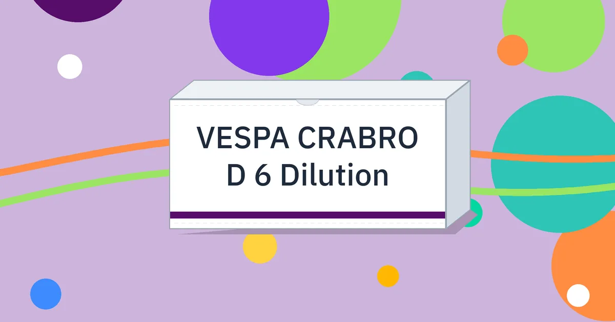 Symbolbild: Packung mit der Aufschrift VESPA CRABRO D 6 Dilution (PZN 07183297) – Verfügbarkeit und Bezug in Apotheken in Frankfurt am Main