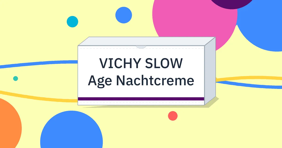 Symbolbild: Packung mit der Aufschrift VICHY SLOW Age Nachtcreme (PZN 13825452) – Verfügbarkeit und Bezug in Apotheken in Frankfurt am Main