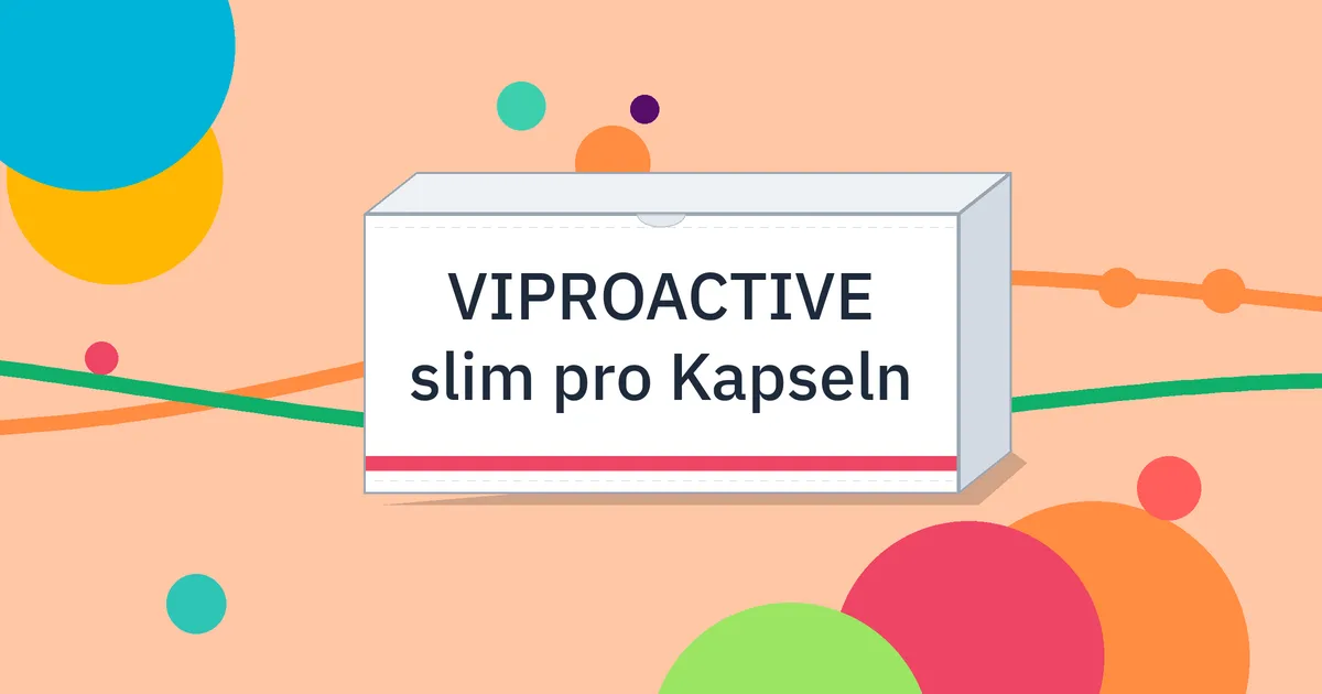Symbolbild: Packung mit der Aufschrift VIPROACTIVE slim pro Kapseln (PZN 16006826) – Verfügbarkeit und Bezug in Apotheken in Frankfurt am Main