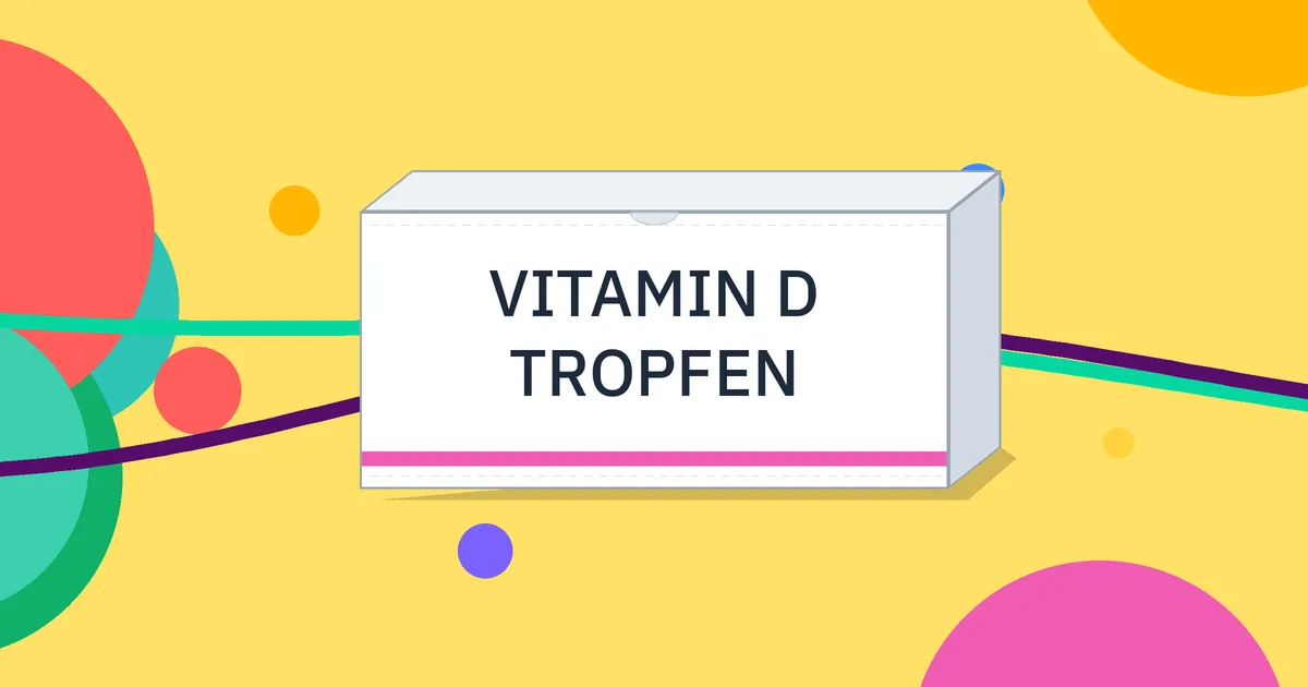 Symbolbild: Packung mit der Aufschrift VITAMIN D TROPFEN (PZN 01471575) – Verfügbarkeit und Bezug in Apotheken in Frankfurt am Main