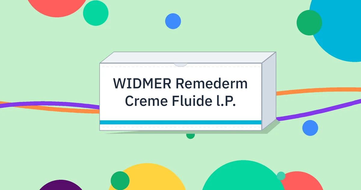 Symbolbild: Packung mit der Aufschrift WIDMER Remederm Creme Fluide l.P. (PZN 07613154) – Verfügbarkeit und Bezug in Apotheken in Frankfurt am Main