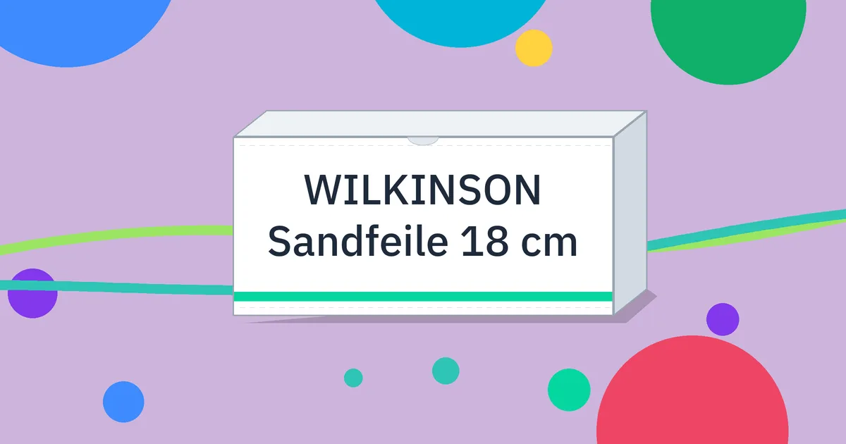 Symbolbild: Packung mit der Aufschrift WILKINSON Sandfeile 18 cm (PZN 02072363) – Verfügbarkeit und Bezug in Apotheken in Frankfurt am Main
