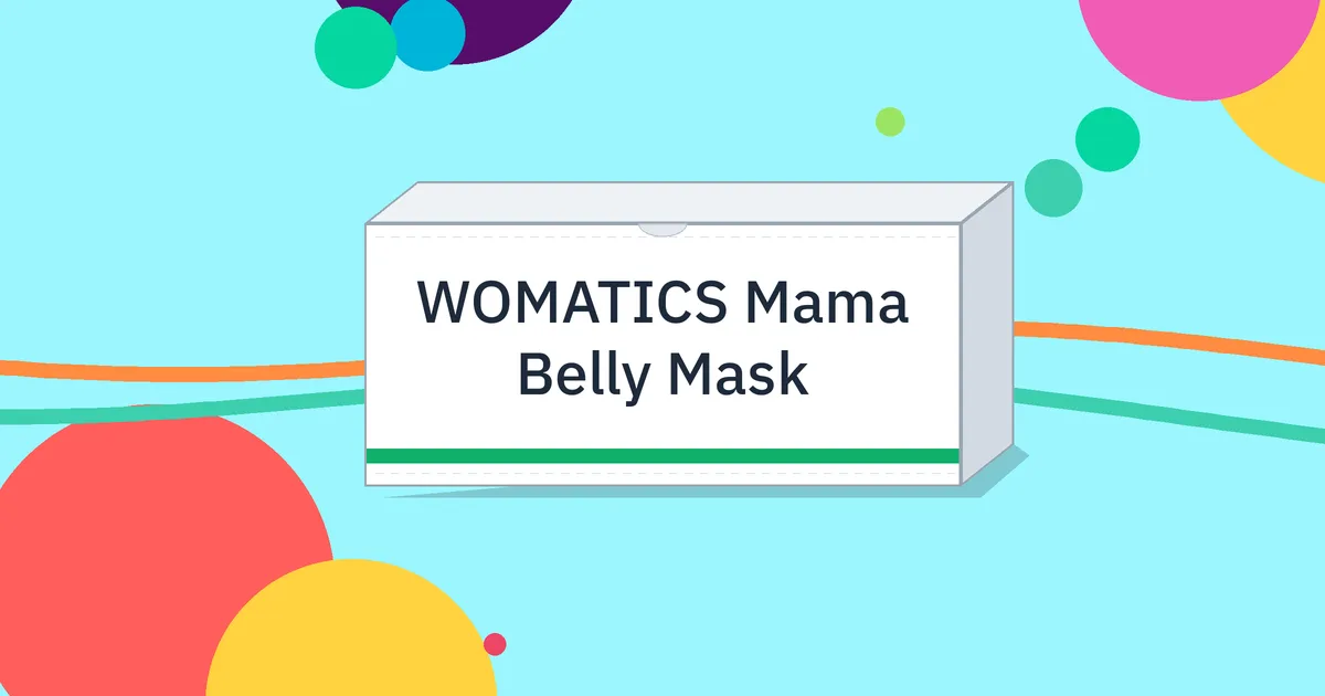 Symbolbild: Packung mit der Aufschrift WOMATICS Mama Belly Mask (PZN 18825505) – Verfügbarkeit und Bezug in Apotheken in Frankfurt am Main