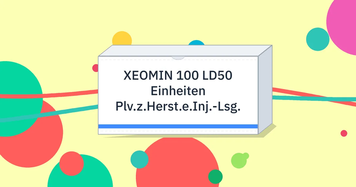Symbolbild: Packung mit der Aufschrift XEOMIN 100 LD50 Einheiten Plv.z.Herst.e.Inj.-Lsg. (PZN 10143315) – Verfügbarkeit und Bezug in Apotheken in Frankfurt am Main