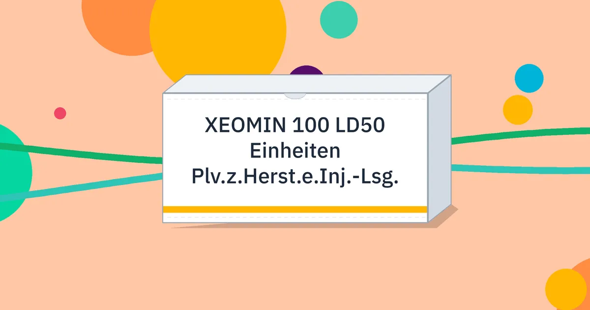 Symbolbild: Packung mit der Aufschrift XEOMIN 100 LD50 Einheiten Plv.z.Herst.e.Inj.-Lsg. (PZN 16232712) – Verfügbarkeit und Bezug in Apotheken in Frankfurt am Main