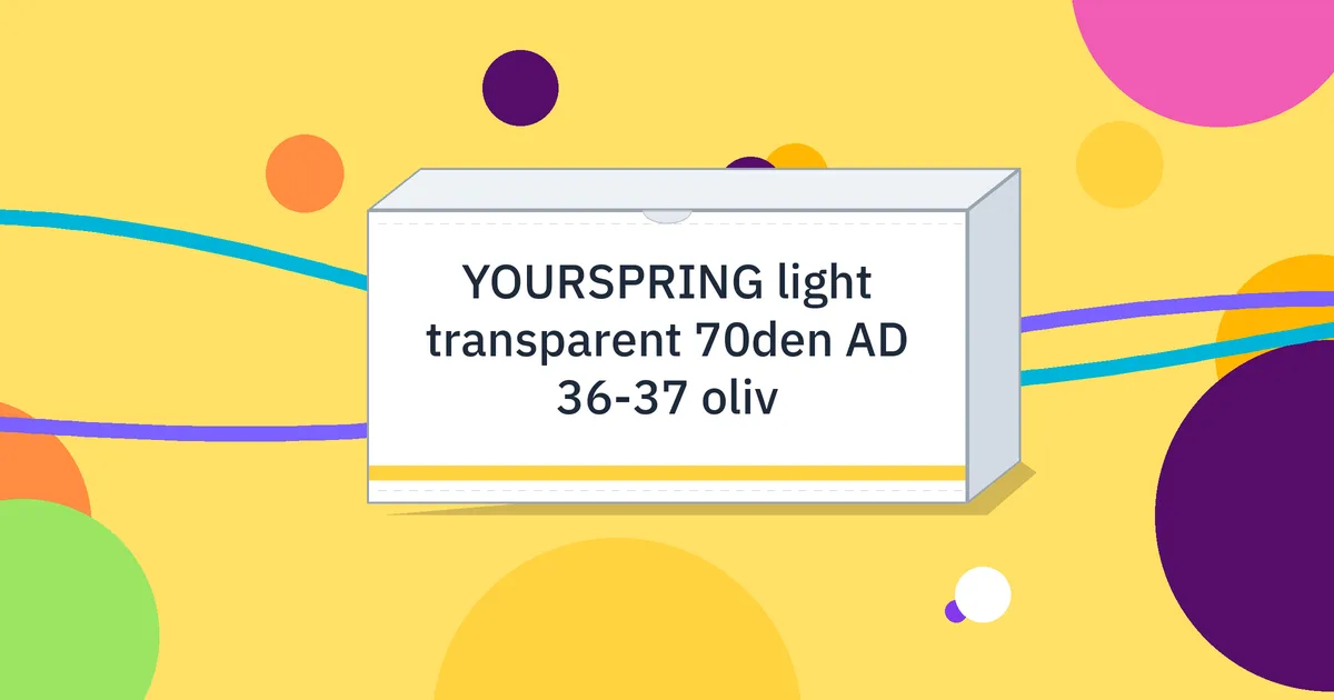 Symbolbild: Packung mit der Aufschrift YOURSPRING light transparent 70den AD 36-37 oliv (PZN 18056107) – Verfügbarkeit und Bezug in Apotheken in Frankfurt am Main