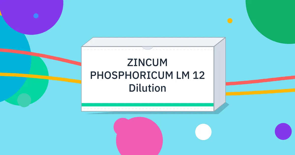 Symbolbild: Packung mit der Aufschrift ZINCUM PHOSPHORICUM LM 12 Dilution (PZN 08807044) – Verfügbarkeit und Bezug in Apotheken in Frankfurt am Main