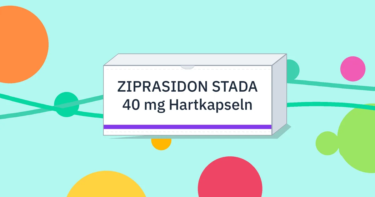 Symbolbild: Packung mit der Aufschrift ZIPRASIDON STADA 40 mg Hartkapseln (PZN 13570615) – Verfügbarkeit und Bezug in Apotheken in Frankfurt am Main