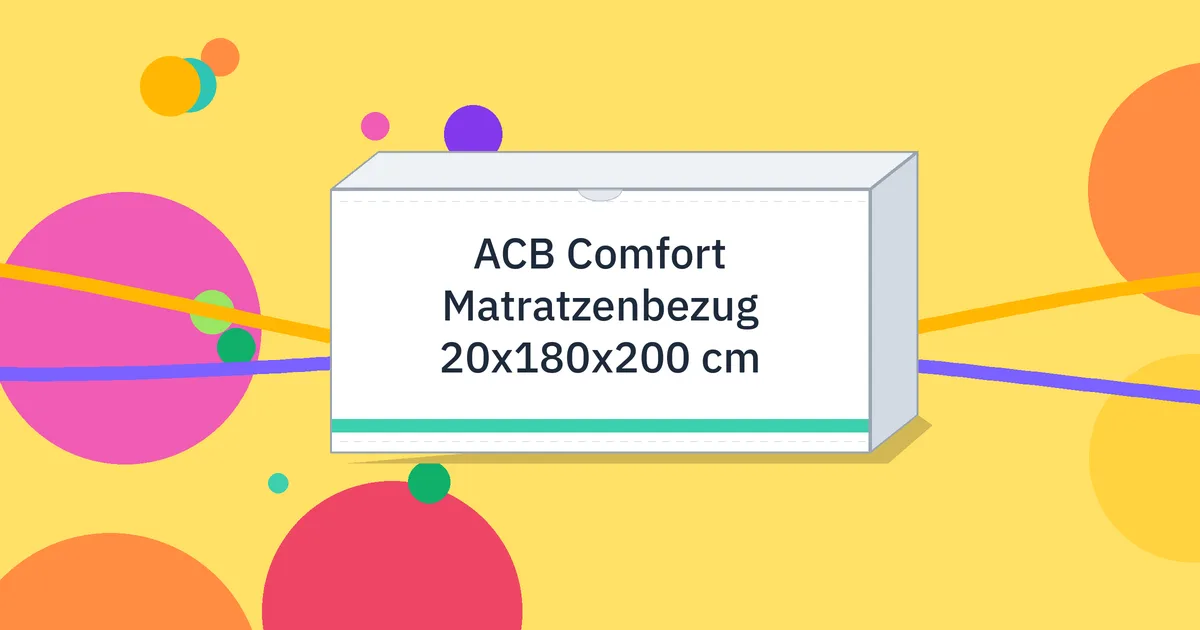 Symbolbild: Packung mit der Aufschrift ACB Comfort Matratzenbezug 20x180x200 cm (PZN 04117213) – Verfügbarkeit und Bezug in Apotheken in Frankfurt am Main