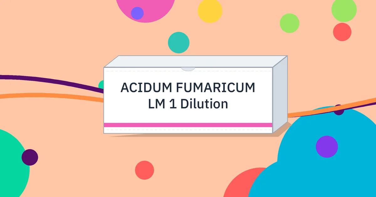 Symbolbild: Packung mit der Aufschrift ACIDUM FUMARICUM LM 1 Dilution (PZN 13274213) – Verfügbarkeit und Bezug in Apotheken in Frankfurt am Main