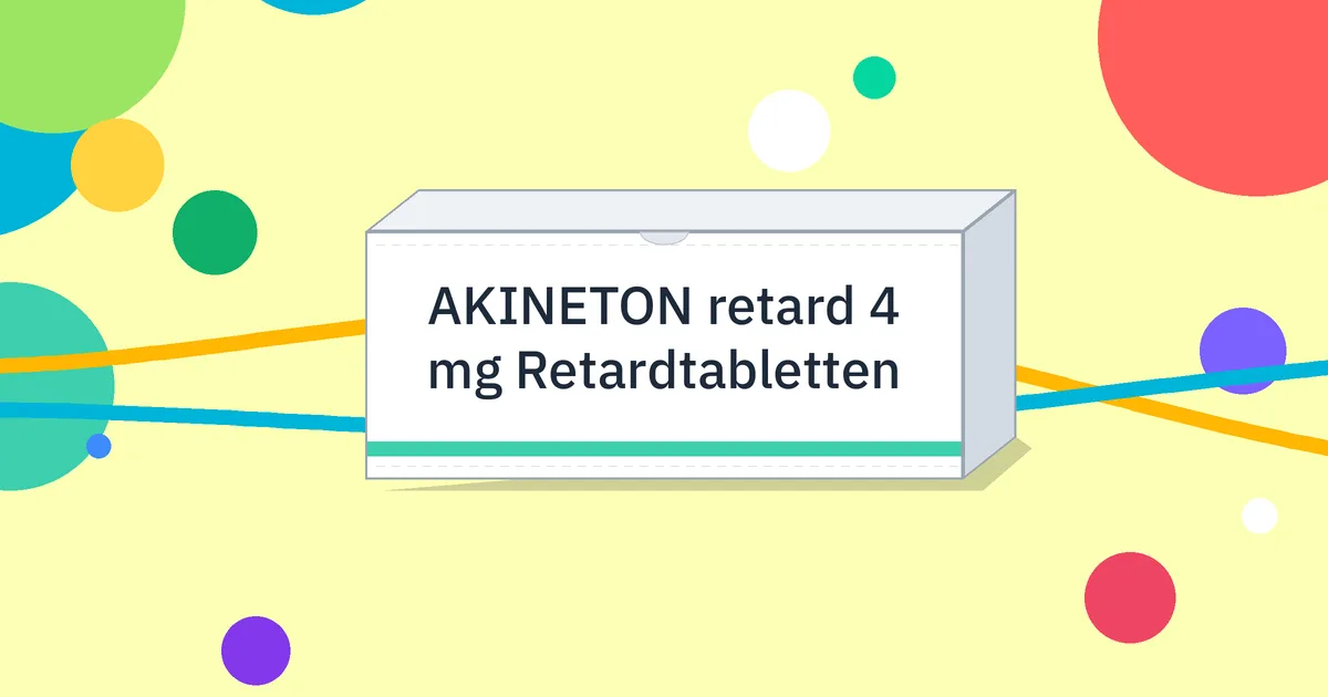 Symbolbild: Packung mit der Aufschrift AKINETON retard 4 mg Retardtabletten (PZN 02033073) – Verfügbarkeit und Bezug in Apotheken in Frankfurt am Main