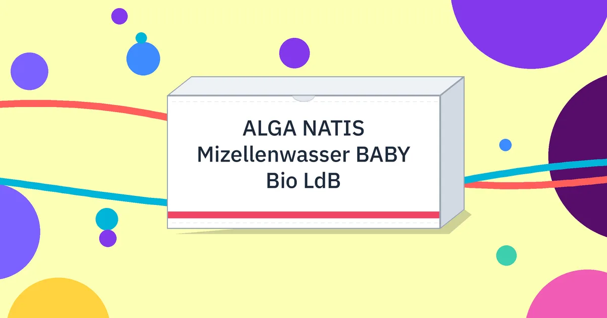 Symbolbild: Packung mit der Aufschrift ALGA NATIS Mizellenwasser BABY Bio LdB (PZN 16586924) – Verfügbarkeit und Bezug in Apotheken in Frankfurt am Main