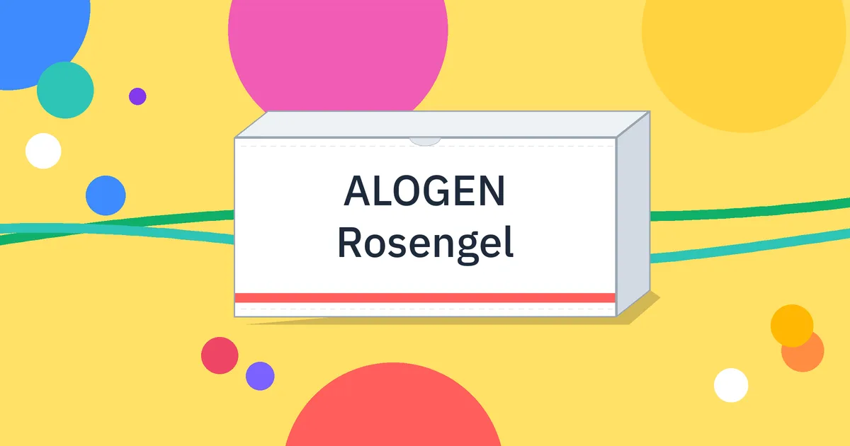 Symbolbild: Packung mit der Aufschrift ALOGEN Rosengel (PZN 09527051) – Verfügbarkeit und Bezug in Apotheken in Frankfurt am Main