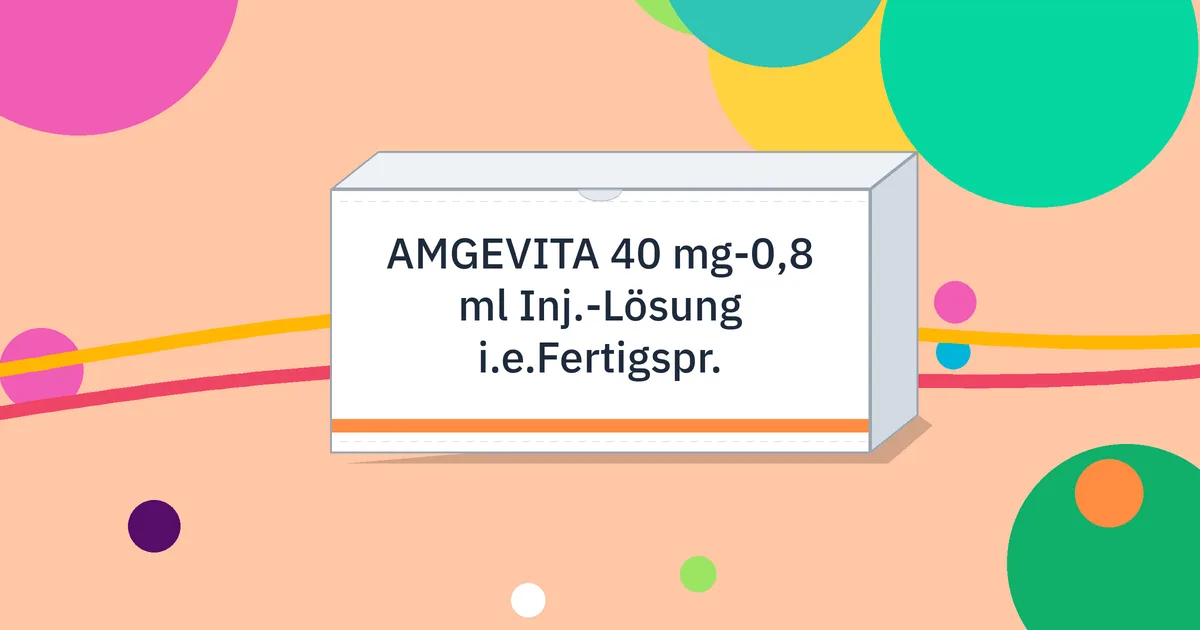 Symbolbild: Packung mit der Aufschrift AMGEVITA 40 mg-0,8 ml Inj.-Lösung i.e.Fertigspr. (PZN 16018410) – Verfügbarkeit und Bezug in Apotheken in Frankfurt am Main