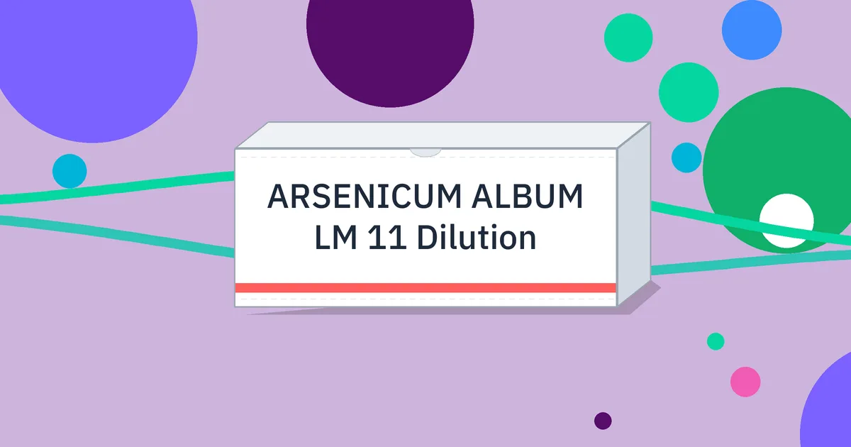 Symbolbild: Packung mit der Aufschrift ARSENICUM ALBUM LM 11 Dilution (PZN 12770884) – Verfügbarkeit und Bezug in Apotheken in Frankfurt am Main