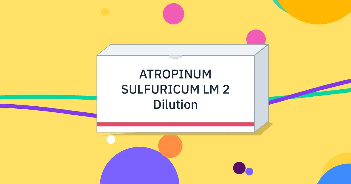 Symbolbild: Packung mit der Aufschrift ATROPINUM SULFURICUM LM 2 Dilution (PZN 13406577) – Verfügbarkeit und Bezug in Apotheken in Frankfurt am Main
