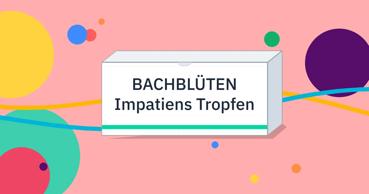 Symbolbild: Packung mit der Aufschrift BACHBLÜTEN Impatiens Tropfen (PZN 08735959) – Verfügbarkeit und Bezug in Apotheken in Frankfurt am Main
