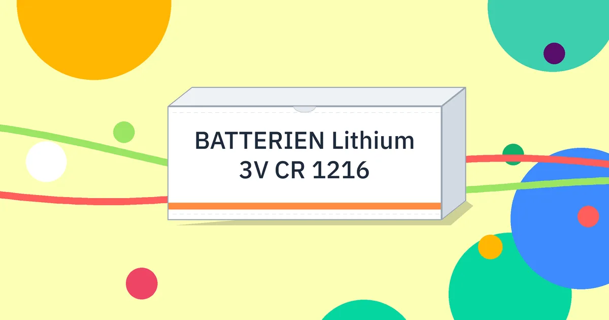 Symbolbild: Packung mit der Aufschrift BATTERIEN Lithium 3V CR 1216 (PZN 00882431) – Verfügbarkeit und Bezug in Apotheken in Frankfurt am Main