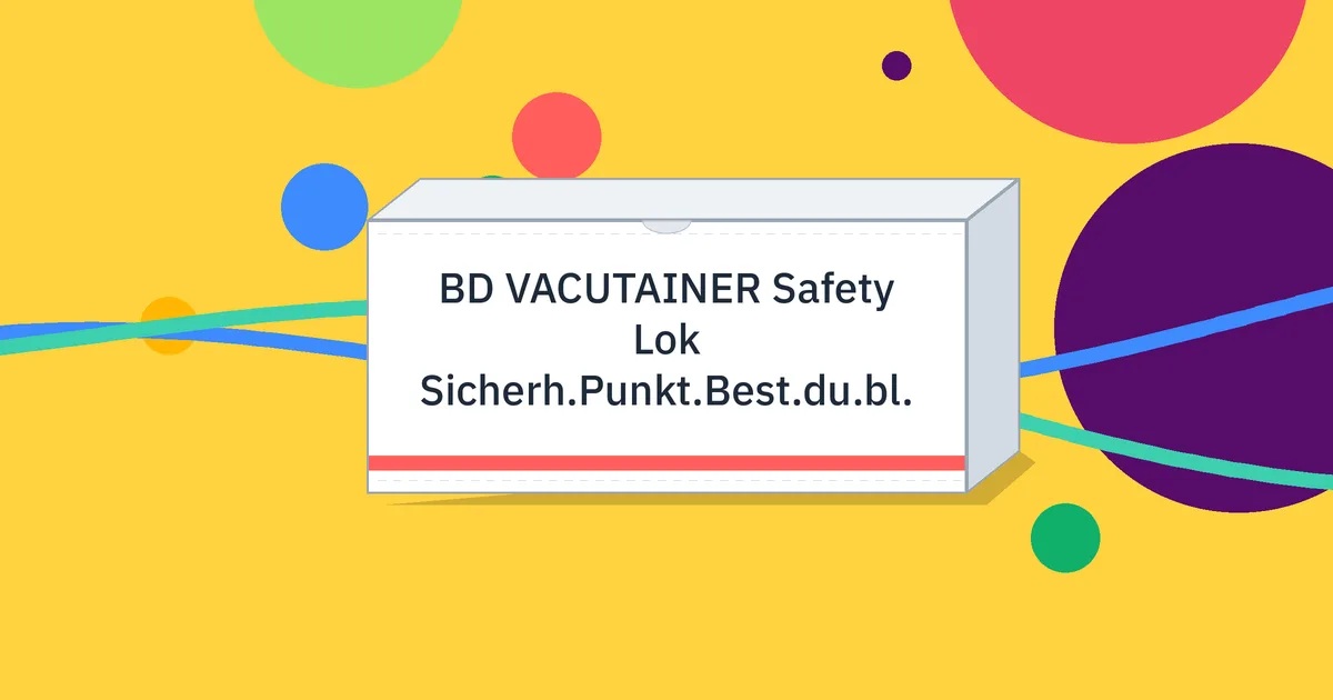 Symbolbild: Packung mit der Aufschrift BD VACUTAINER Safety Lok Sicherh.Punkt.Best.du.bl. (PZN 15739171) – Verfügbarkeit und Bezug in Apotheken in Frankfurt am Main