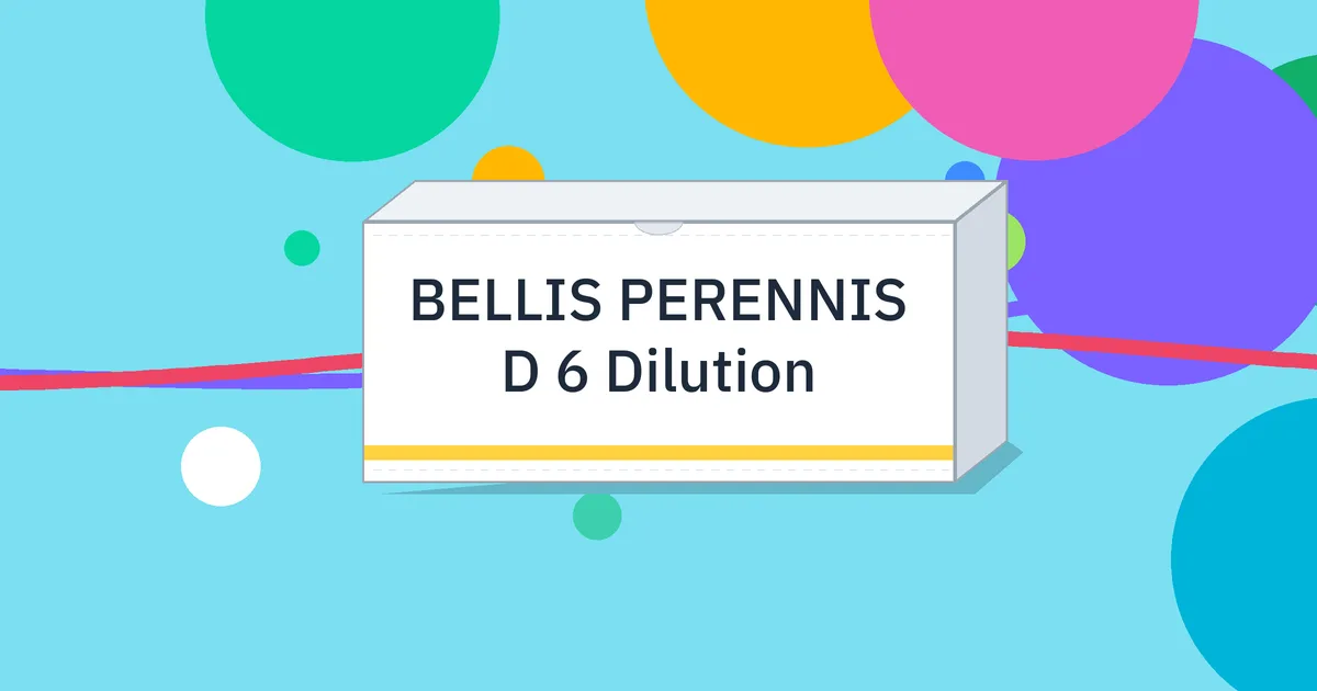 Symbolbild: Packung mit der Aufschrift BELLIS PERENNIS D 6 Dilution (PZN 02608438) – Verfügbarkeit und Bezug in Apotheken in Frankfurt am Main